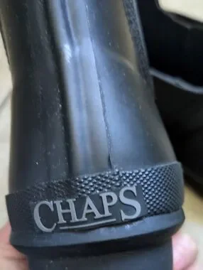 Chaps | Shoes | Rubber Black Chelsea Rain Ankle Boots | Poshmark